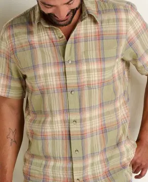 TOAD & CO Fletcher Short Sleeve Shirt - Elderflower Pattern