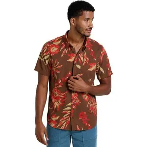 TOAD & CO Fletcher Short Sleeve Shirt Partridge Hawaiian Print