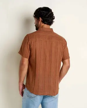 TOAD & CO Salton Shirt - Dark Roast Print