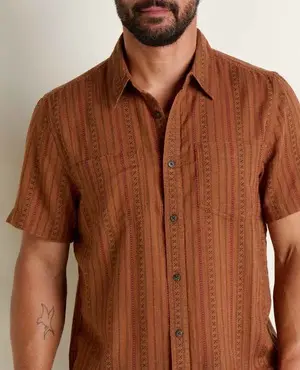TOAD & CO Salton Shirt - Dark Roast Print