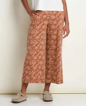 TOAD & CO Chaka Wide Leg Crop Pant - Copper Print