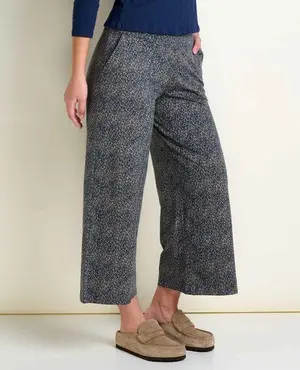TOAD & CO Chaka Wide Leg Crop Pant - Ink Print