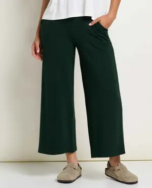 Women's Wide Leg Cropped Trousers
