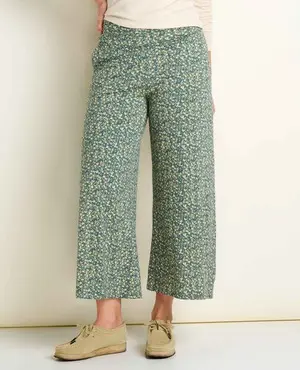 TOAD & CO Chaka Wide Leg Crop Pant - Silver Pine Print