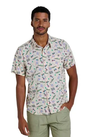 TOAD & CO Fletch Shirt Salt Gone Fishing Print