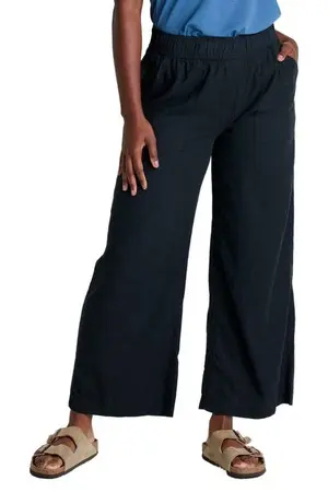 TOAD & CO Hemp Wide Leg Pant - Black