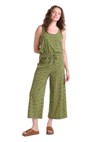 TOAD & CO Sunkissed Livvy Sleeveless Jumpsuit - Treetop Grass Print