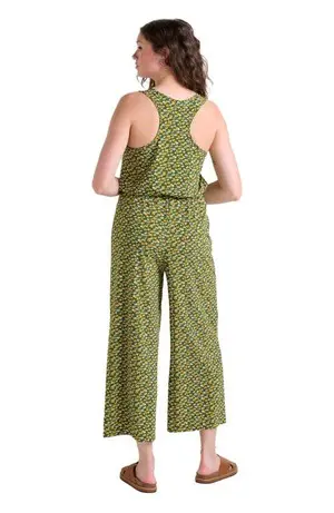 TOAD & CO Sunkissed Livvy Sleeveless Jumpsuit - Treetop Grass Print