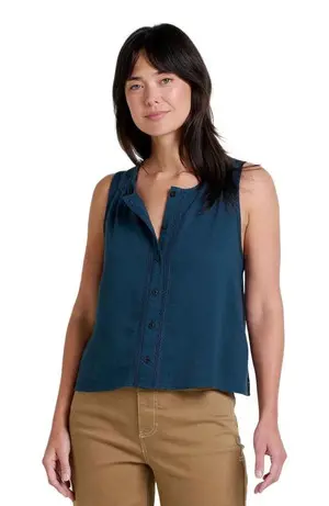 TOAD & CO Manzana Button Front Tank - Midnight