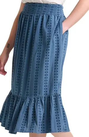 TOAD & CO Cipher Midi Skirt - North Shore
