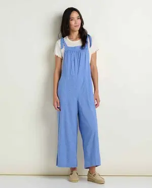 TOAD & CO Taj Hemp Overall - Blue Jay Railroad Stripe