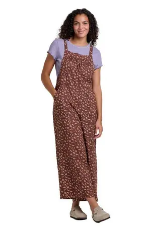 TOAD & CO Taj Hemp Overall Chestnut Floral Print