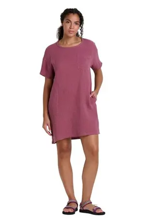TOAD & CO Tate Double Weave Short Sleeve Dress - Wild Ginger