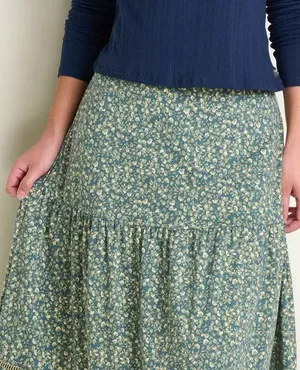 TOAD & CO Marigold Tiered Midi Skirt