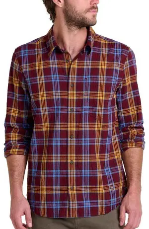 TOAD & CO Fletcher Long Sleeve Shirt - Port