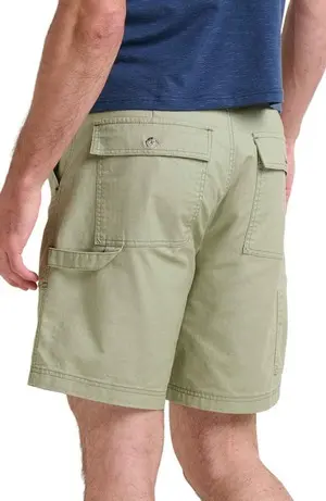 TOAD & CO Straight Fit Herringbone Weave Shorts - Yucca