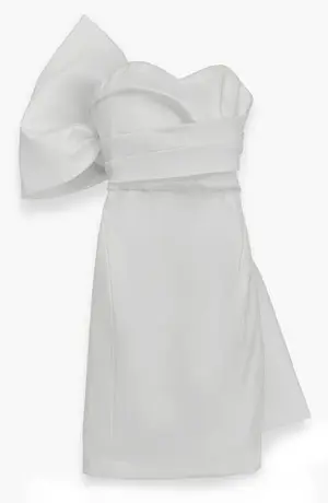 Donna Karan New York Strapless Bow Back Mini Dress