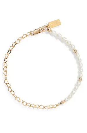 SET & STONES Josephine Pearl Bracelet - Gold