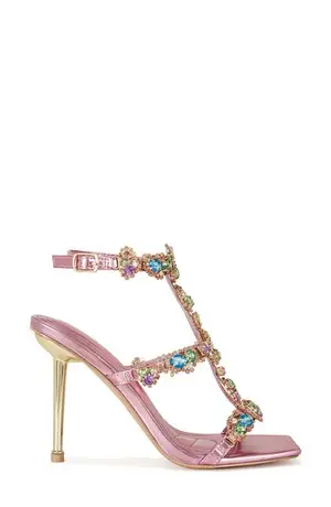 AZALEA WANG Khai Ankle Strap Sandal - Pink