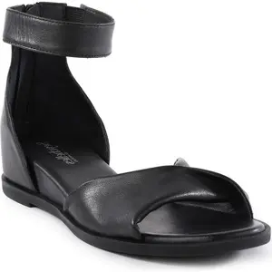 Seychelles Ankle Strap Wedge Sandals - Black