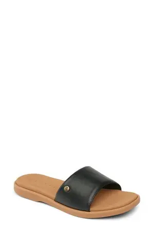 Reef Cushion Sunny Slide Sandal - Black/ Tan