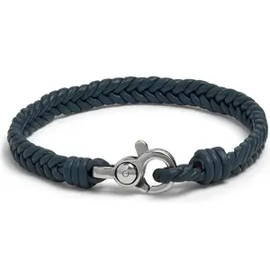 JONAS STUDIO Woven Leather Bracelet - Blue