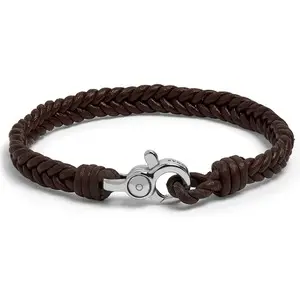 JONAS STUDIO Woven Leather Bracelet - Brown