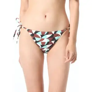 Vince Camuto Geometric Print Side Tie Bikini Bottom - Multi