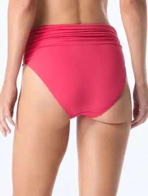 Vince Camuto Convertible High Waist Bikini Bottom - Geranium