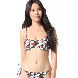 Vince Camuto Geometric Print Underwire Bikini Top - Multi