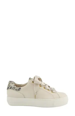 Paul Green Blakely Platform Sneakers - Biscuit Almond Combo