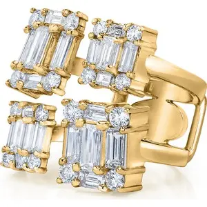 MINDI MOND Clarity Quad Cube Diamond Ring - 18k Yellow Gold/ Diamond