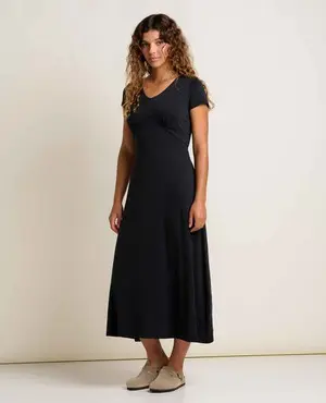 TOAD & CO Rose Midi Dress - Black