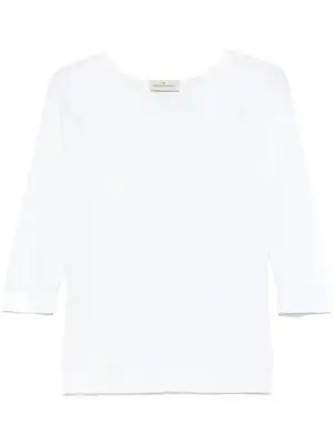 Bruno Manetti Fine-knit Top - White