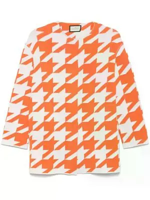 Bruno Manetti Houndstooth Cardigan