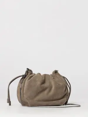 Brunello Cucinelli Drawstring Clutch - Brown