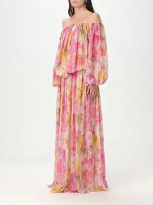 Blumarine Off-the-shoulder Floral Maxi Dress