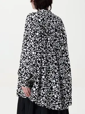 Marni Floral Print Shirt With Tie Detail