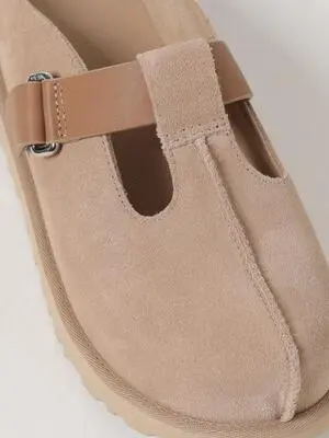 UGG Goldenstar Hi Suede Sabots - Sand