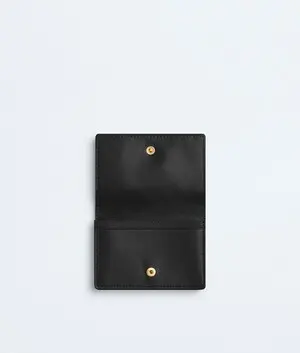 Bottega Veneta Intrecciato Business Card Case - Black