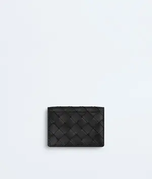Bottega Veneta Intrecciato Business Card Case - Black