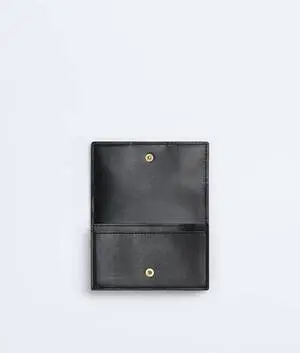 Bottega Veneta Cassette Business Card Case - Black