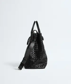 Bottega Veneta Large Andiamo Voyager - Black