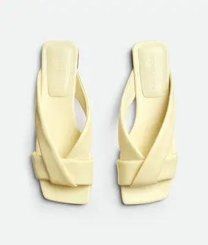 Bottega Veneta Riva Flat Mule - Camomile