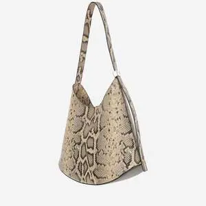 JIL SANDER Eldorado Medium Leather Shoulder Bag - Red