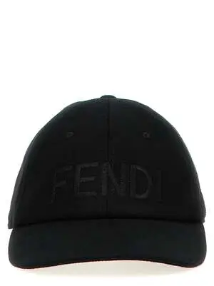 Fendi Logo Cap - Black