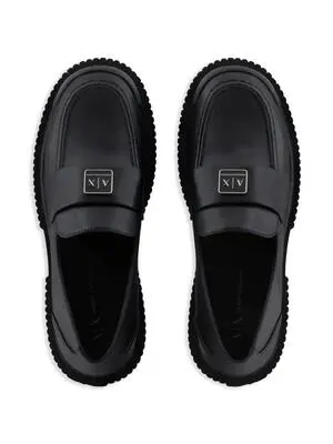 Armani Exchange Leather Loafers
