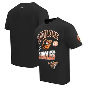 PRO STANDARD Baltimore Orioles Turn It Up Dropped Shoulder T-shirt - Black