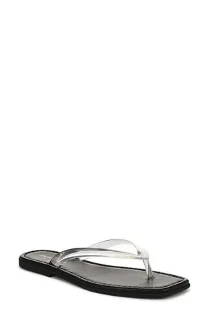 Veronica Beard Clea Flip Flop By - Clear