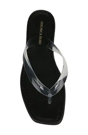 Veronica Beard Clea Flip Flop By - Clear